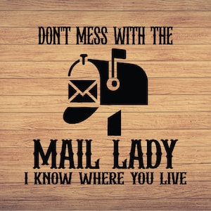 Mail Lady Mail Carrier Cool Mail Carrier Postal Worker Svg, Postman ...
