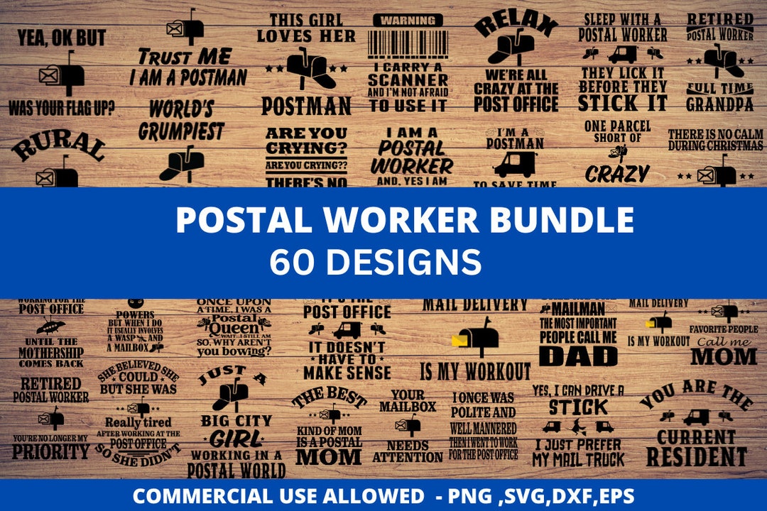 Postal Worker Bundle | Mail Carrier Svg | Postal Worker Svg | Postman ...