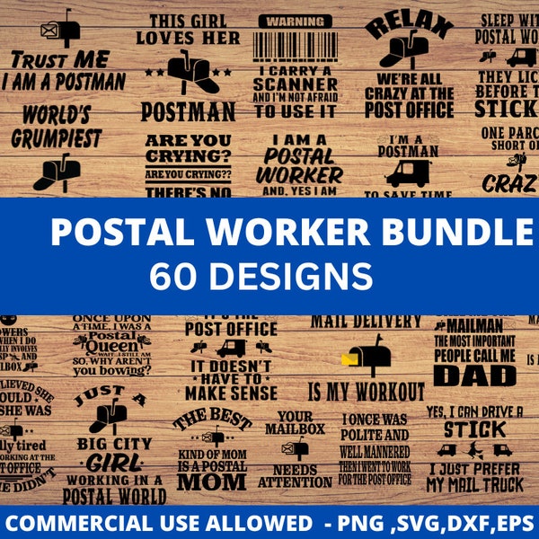 Postal Worker Svg - Etsy