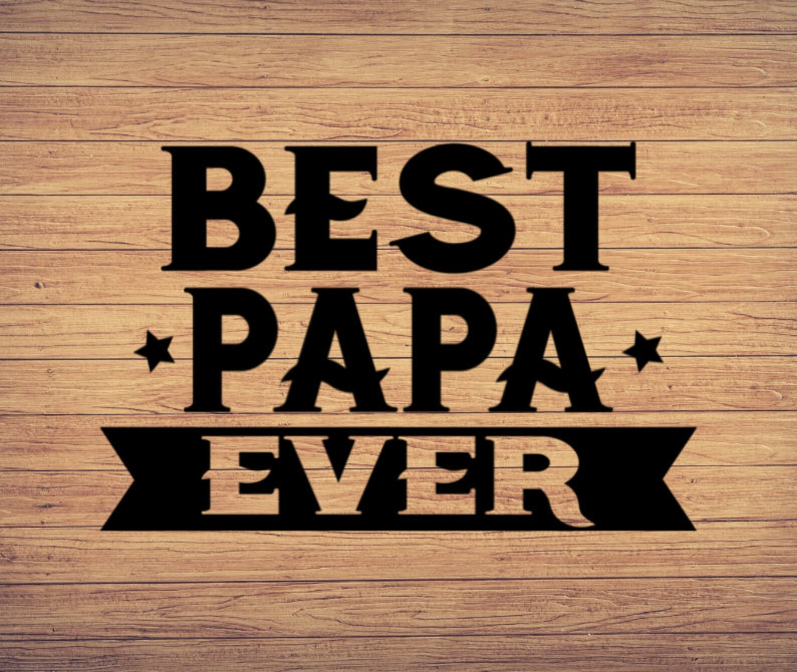 Best Papa Ever Svg Father's Day Svg Papa Svg Happy | Etsy