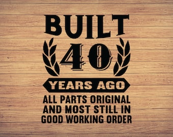 Built Years Ago Svg - Etsy