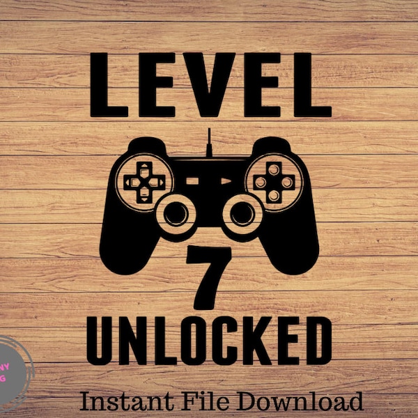 Level 7 Unlocked Svg - Etsy