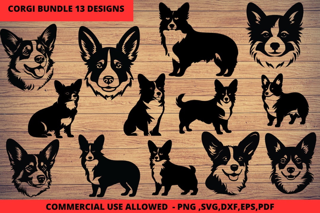Corgi Cute SVG Bundle, Corgi Head Svg Dog Face Vector, Corgi Svg Bundle ...
