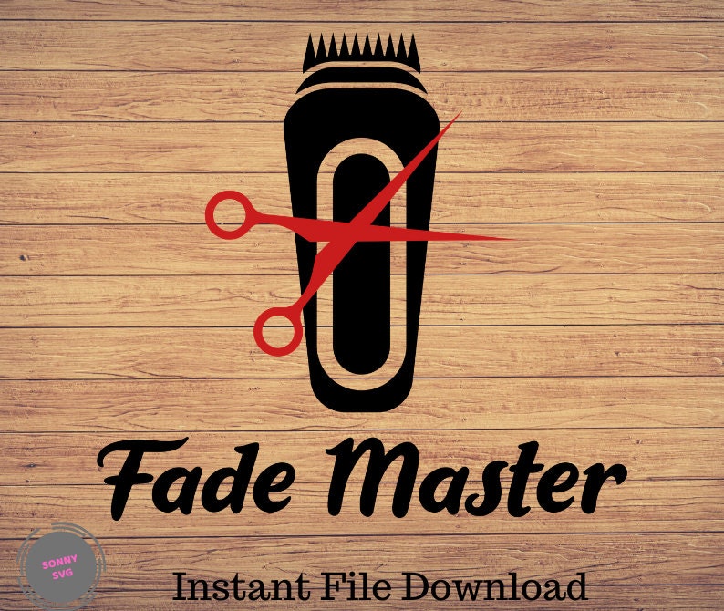 Fade Master Funny Barber, Barber Design SVG, Png, Funny Barber, Barber ...