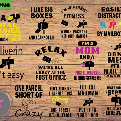 Postal Worker Clipart Mailman Mailwoman Mail Carrier Mail - Etsy