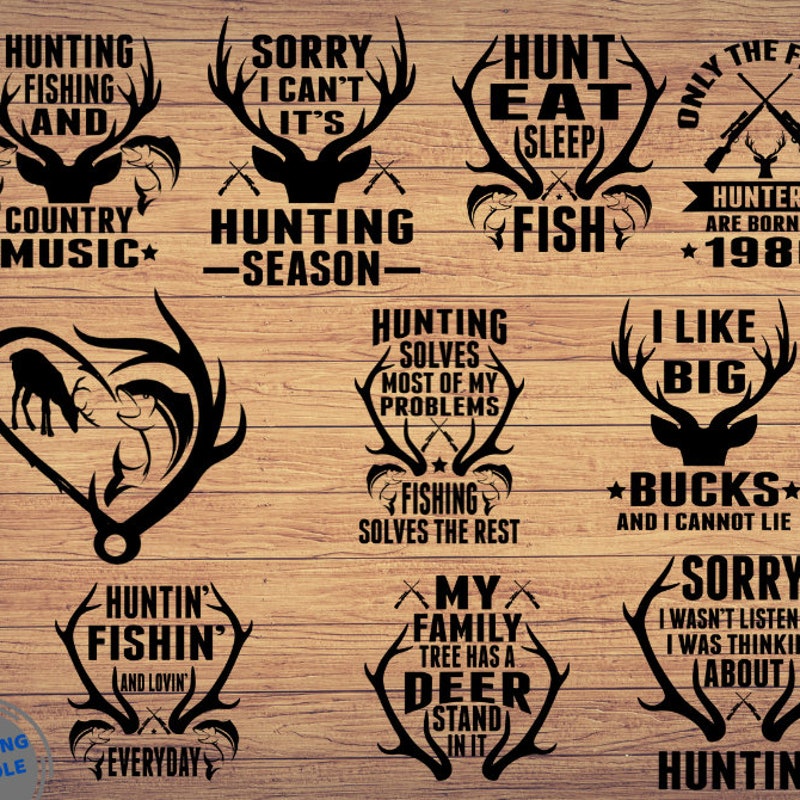 Svg Files for Cricut Hunting - Etsy