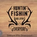 Hunting and Fishing Heart, Fishing Svg, Fishing Cut File, Fishing ...