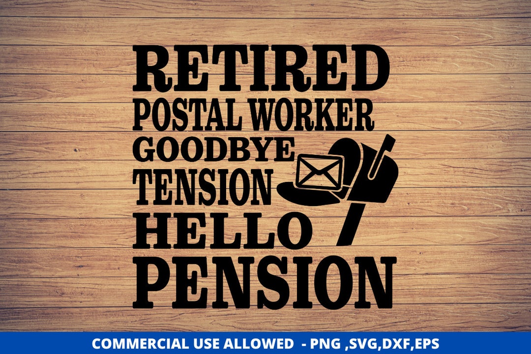 Retired Postal Worker Mail Carrier Svg, Postal Worker Svg, Postman ...