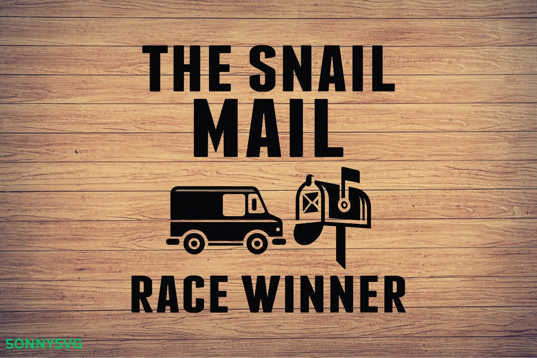 The Snail Mail Race Winner Mailman Svg, Postal Worker Svg, Postman ...