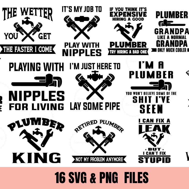 Plumber Svg - Etsy