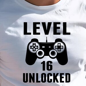 Level 16 Unlocked Birthday Svg, 16th Birthday, 16th Birthday of SVG ...