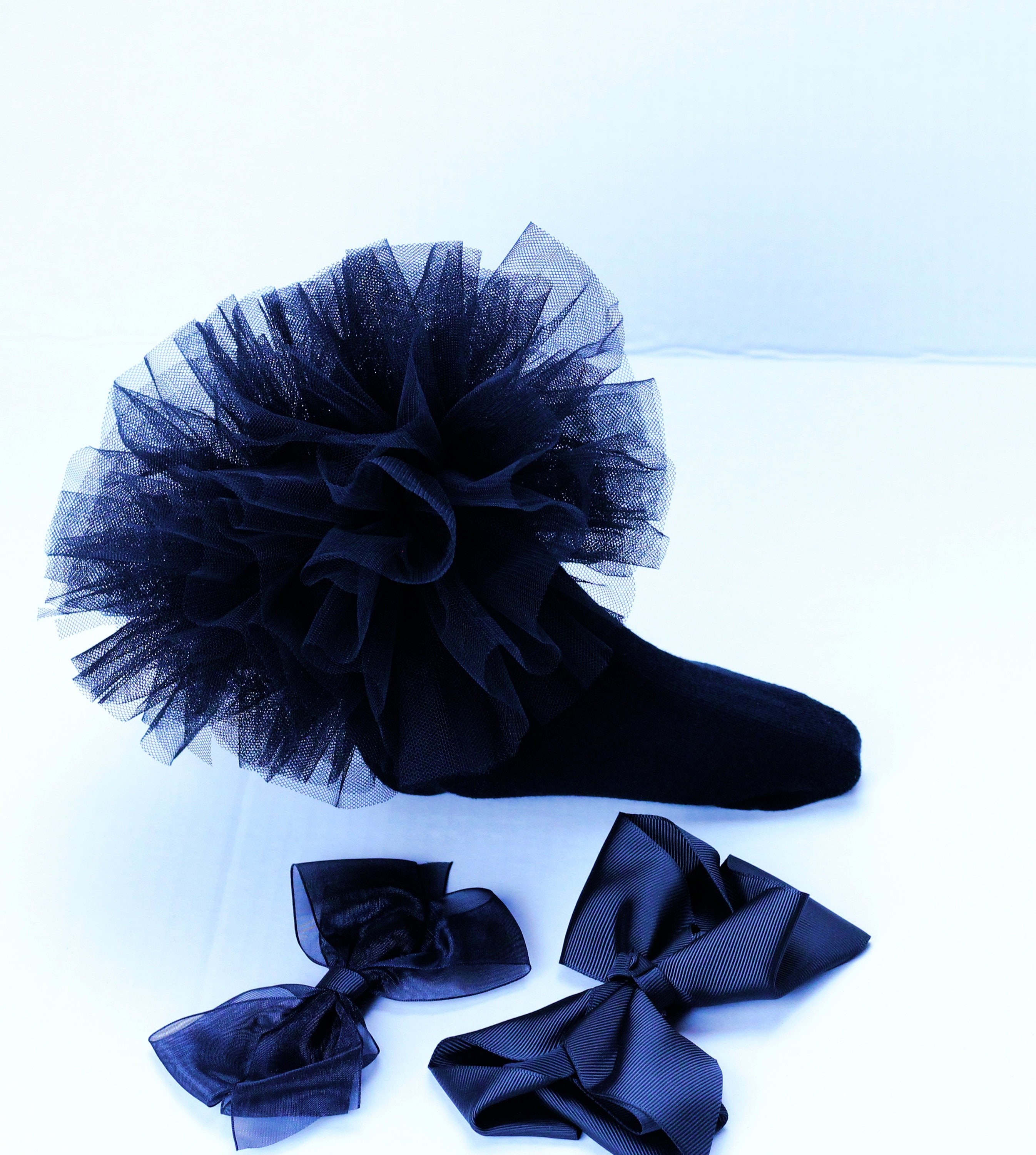 Oversized FLUFFY RUFFLE TUTU Socks Bows Set Perfect for Bat | Etsy