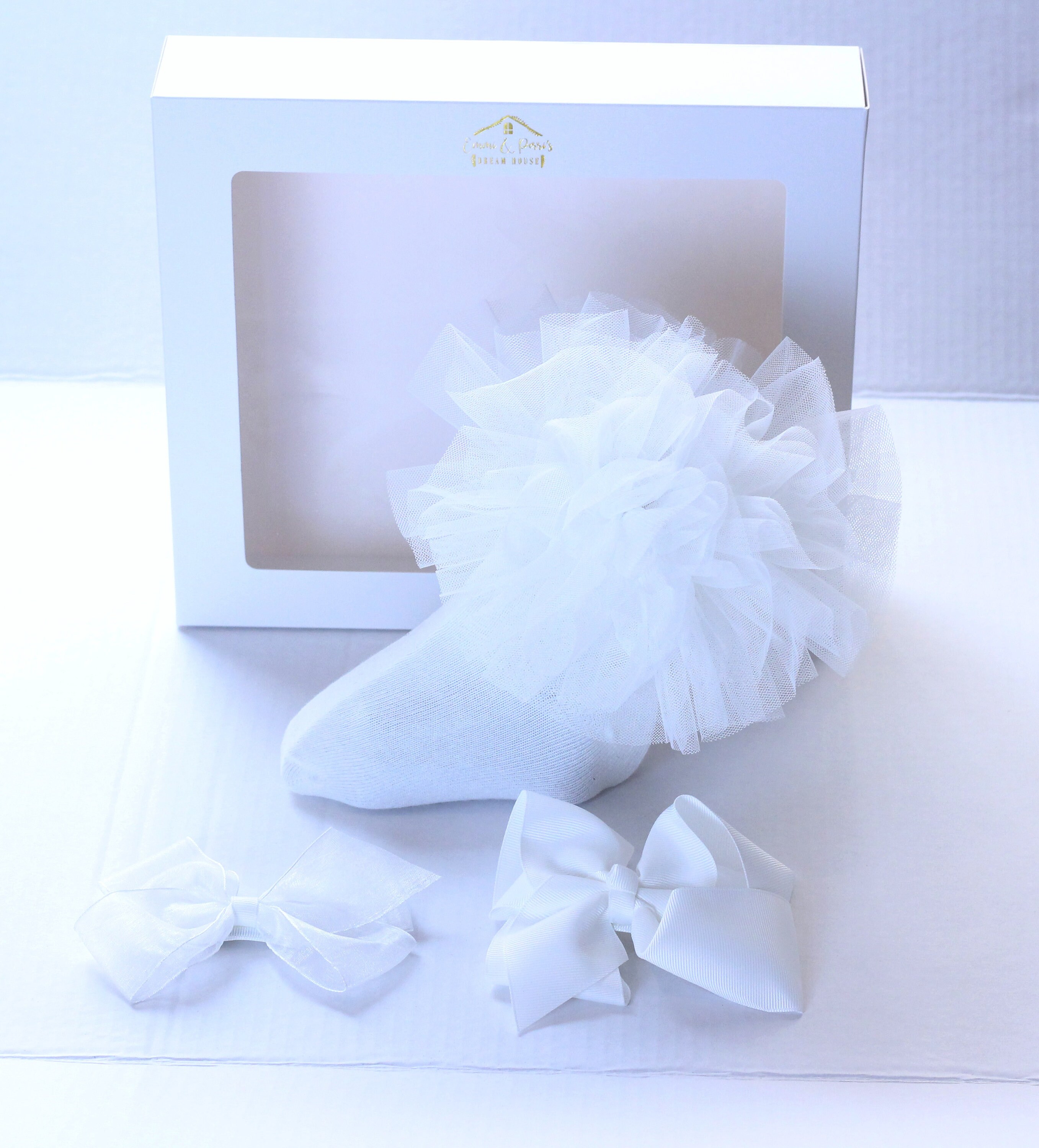 Oversized FLUFFY RUFFLE TUTU Socks Bows Set Perfect for Bat | Etsy