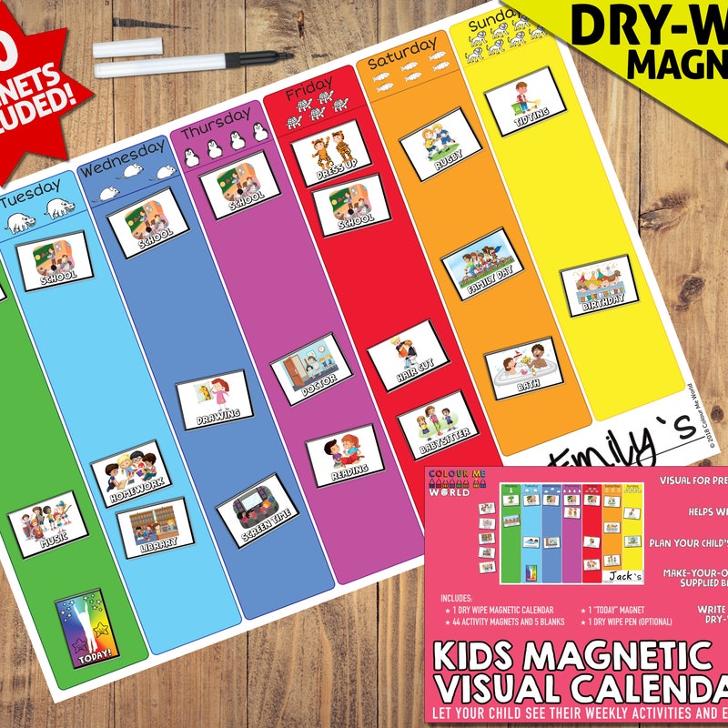Adhd Visual Schedule - Etsy