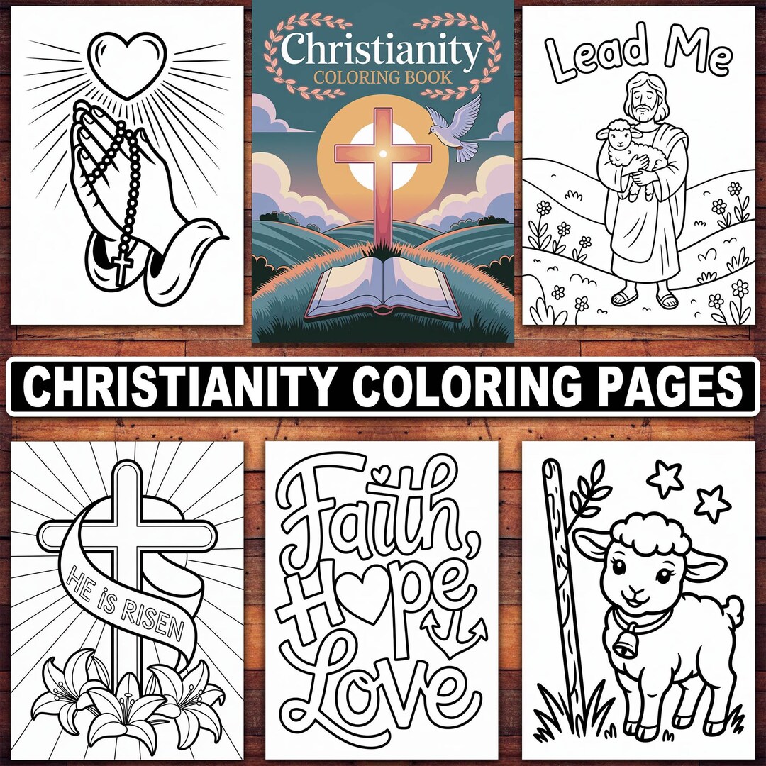 Bible Verse Coloring Pages: Christian Faith-themed (PDF Printable) - Etsy