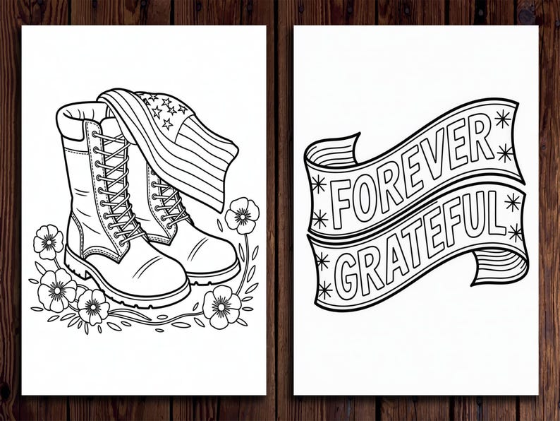 Memorial Day Coloring Pages: Patriotic USA Printables (digital Download ...