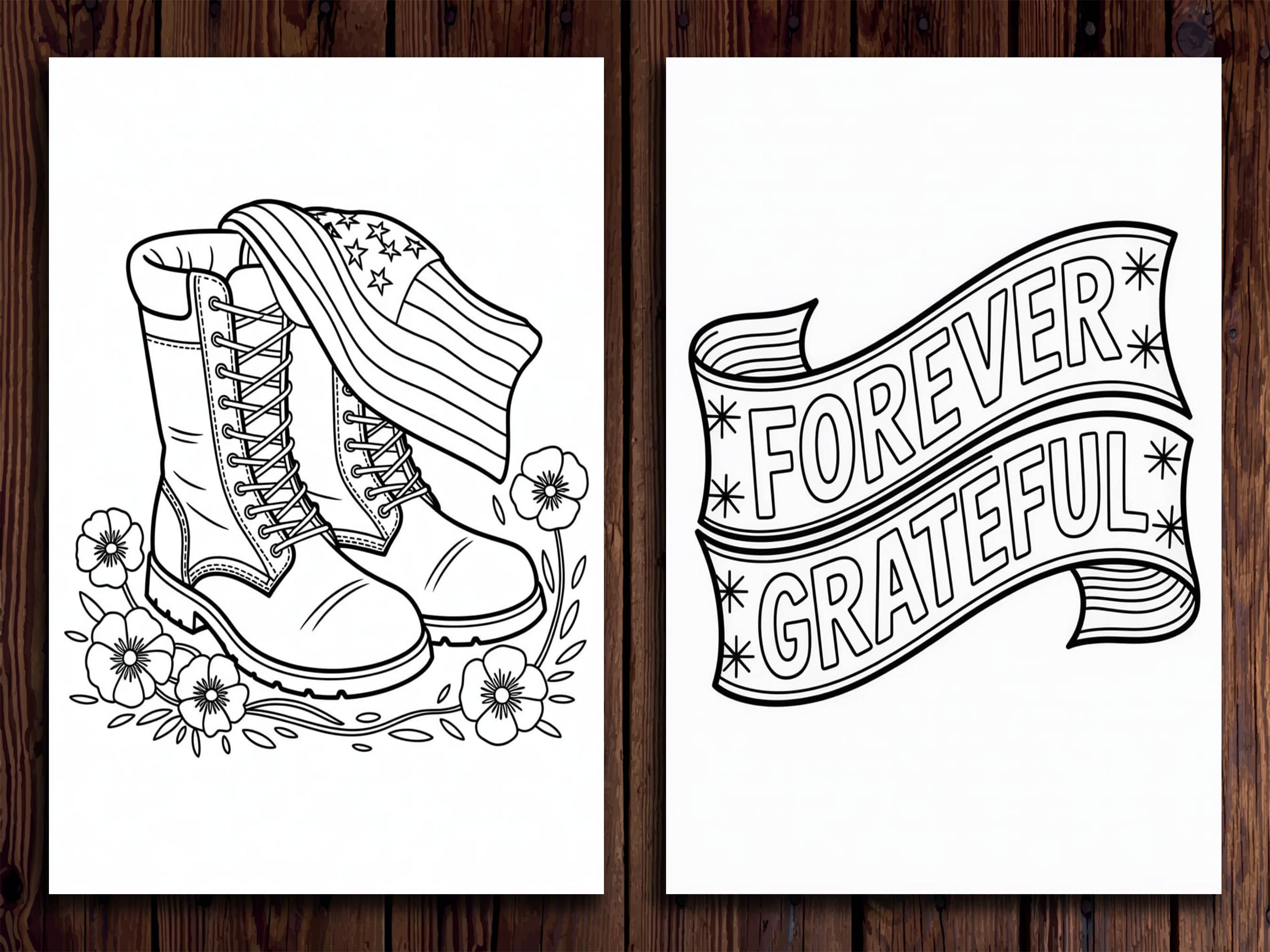 Memorial Day Coloring Pages: Patriotic USA Printables (digital Download ...