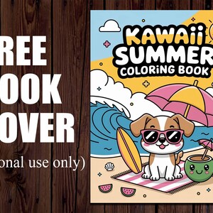 Kawaii Summer Coloring Pages Digital Download | 20 Cute and Sunny ...