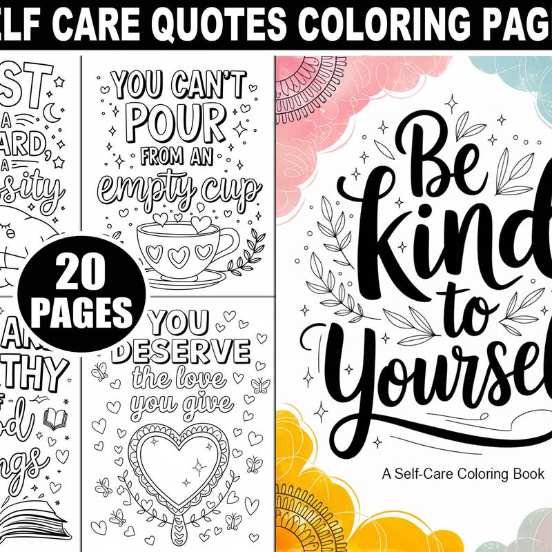 Colouring Pages Mindful - Etsy