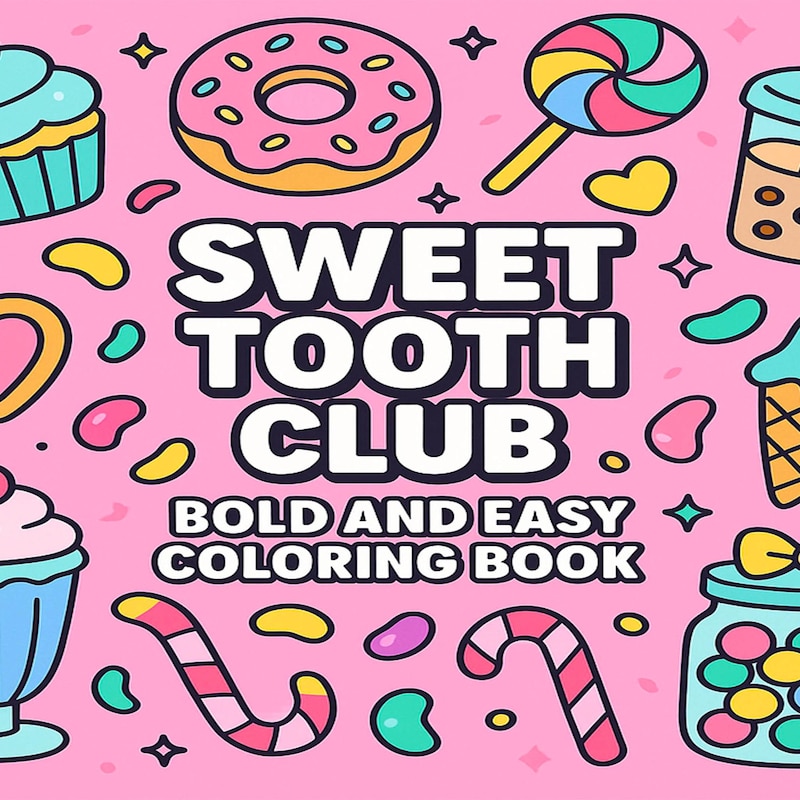 Candy Themed Coloring - Etsy UK