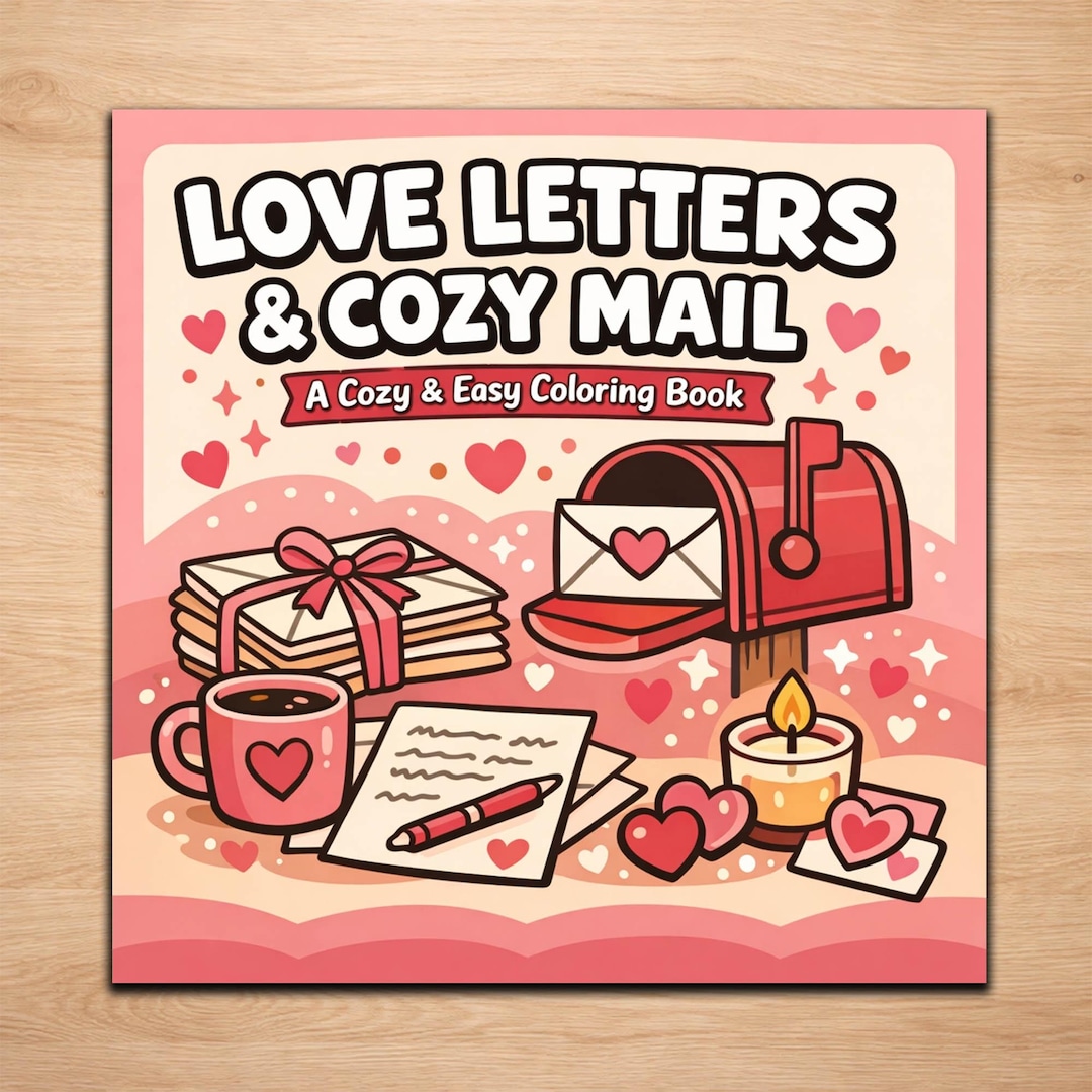Love Letters and Cozy Mail Printable Coloring Pages – 20 Sweet ...