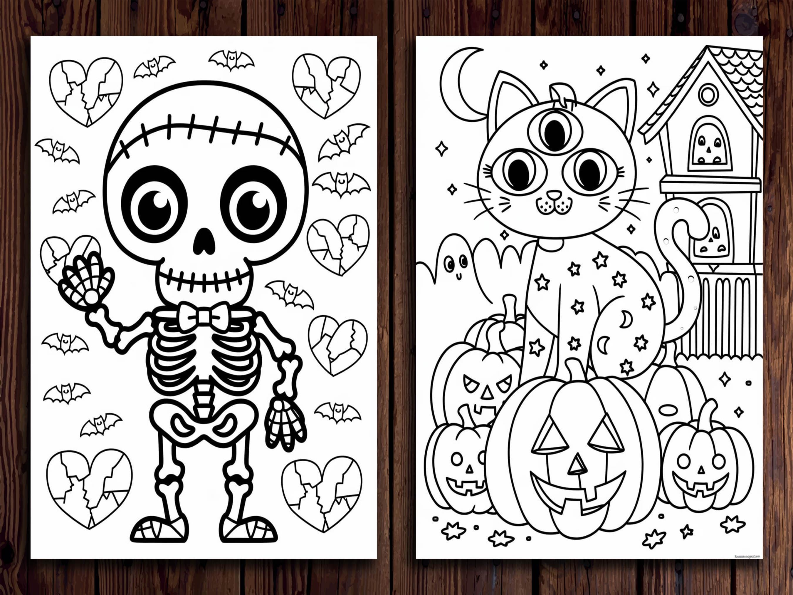 Creepy Kawaii Coloring Pages: 40 Spooky-cute Chibi Horror Designs ...