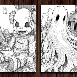 35 Printable Surrealist Horror Coloring Pages for Adults, Creepy ...