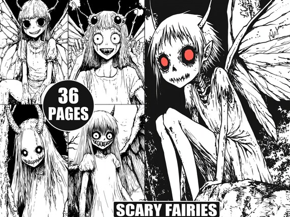 Dibujos Para Colorear De Hadas Oscuras Hada Emo Para Colorear