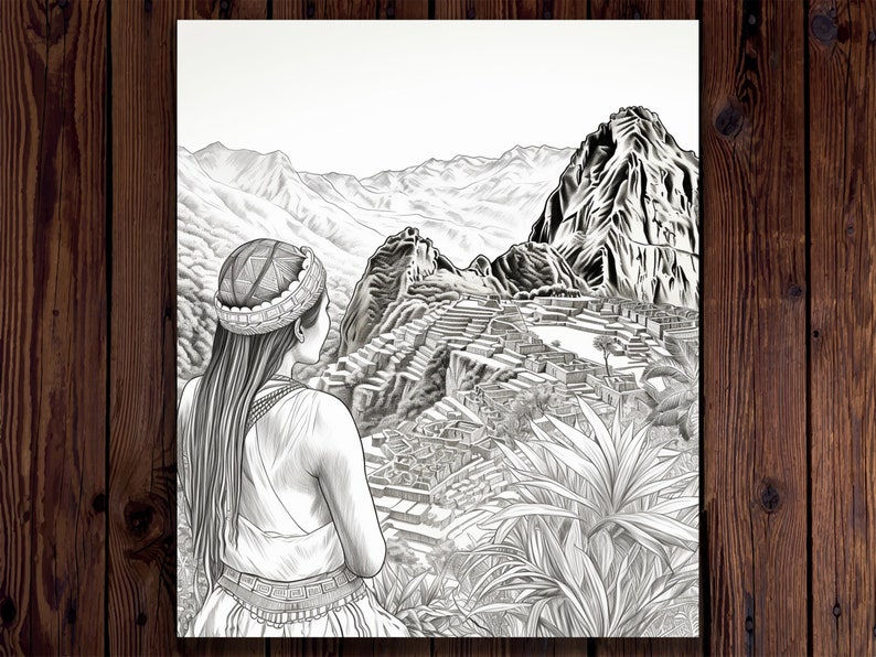 50 Inca Women Coloring Pages for Adults Relaxation and Stress - Etsy