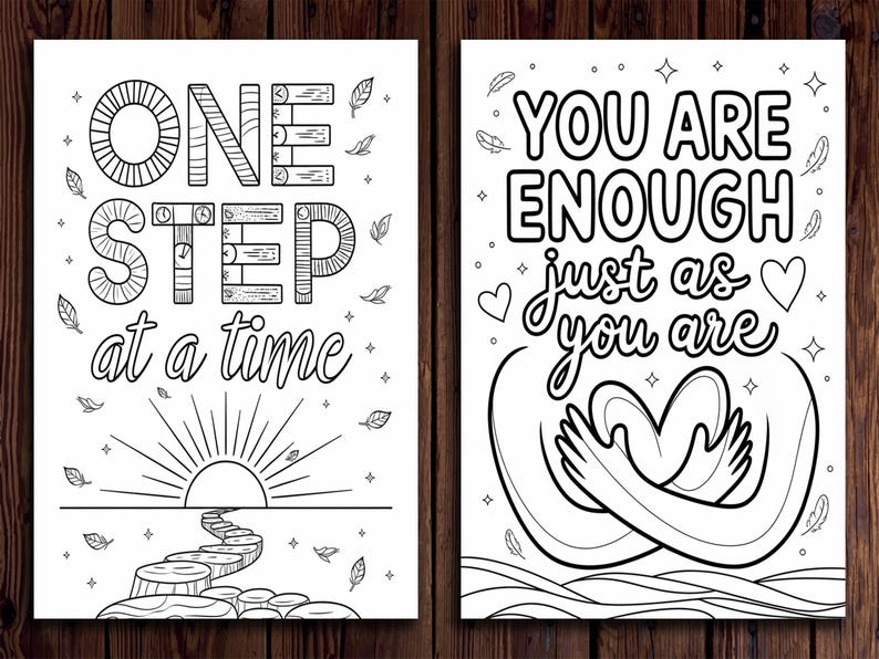 Self Care Quotes Coloring Pages: Mindfulness & Relaxation (PDF Download ...