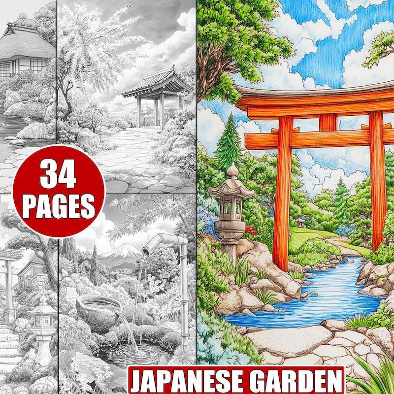 Japan Coloring Page Pdf - Etsy