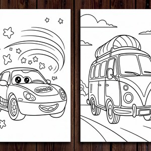 Kawaii Car Coloring Pages | 20 Cute Vehicles for Kids and Adults ...