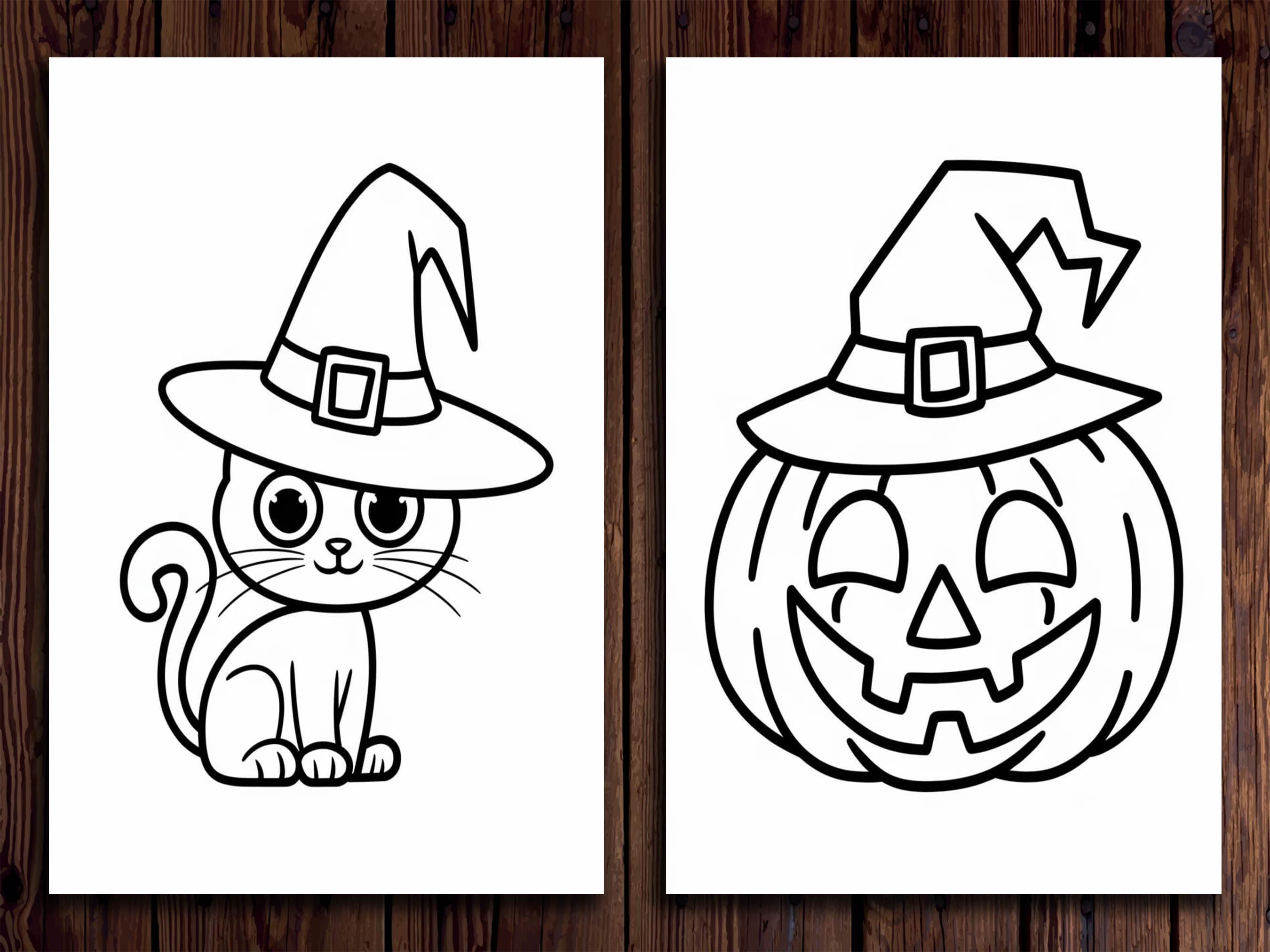 Kawaii Witch Coloring Pages | Spooky Chibi Designs (digital Download ...