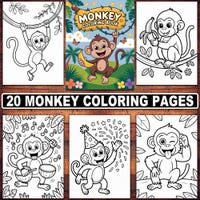 Punch the Monkey Coloring Page Printable, Viral Japanese Monkey & Plush ...