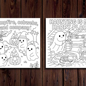 Cozy Haunted House Coloring Pages: Spooky-cute Halloween Designs (PDF ...