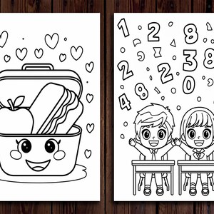 Back to School Coloring Pages | 20 Fun and Educational Designs for Kids ...