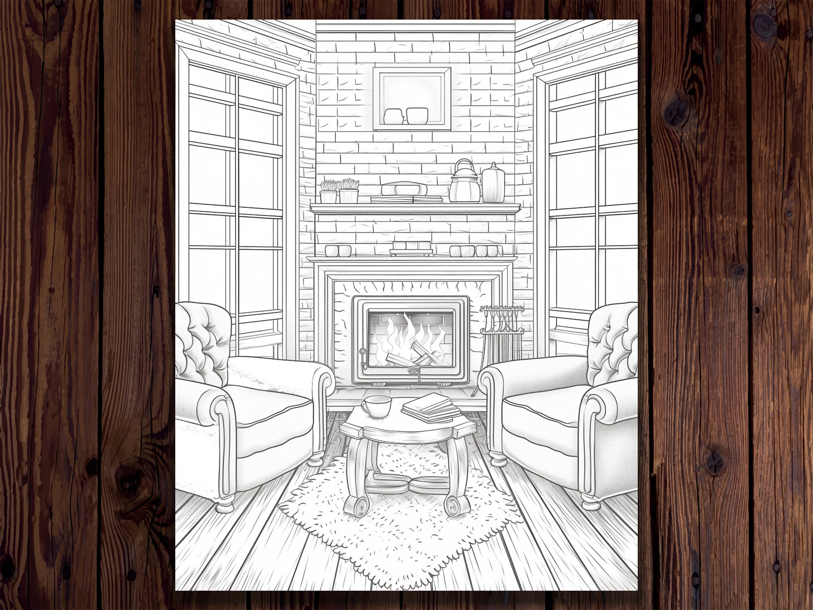 50 Cozy Autumn Coloring Pages for Adults Fall Coloring Book - Etsy