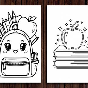 Back to School Coloring Pages | 20 Fun and Educational Designs for Kids ...