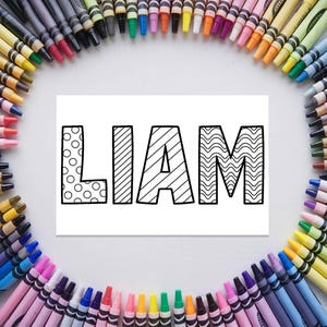 Personalized Name Coloring Pages for Kids & Adults | Custom Printable ...
