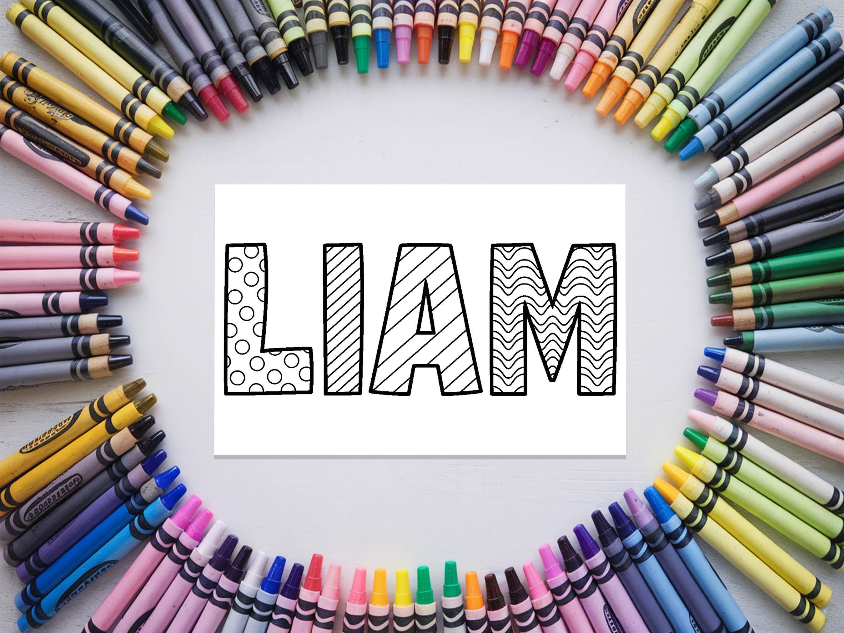 Personalized Name Coloring Pages for Kids & Adults | Custom Printable ...