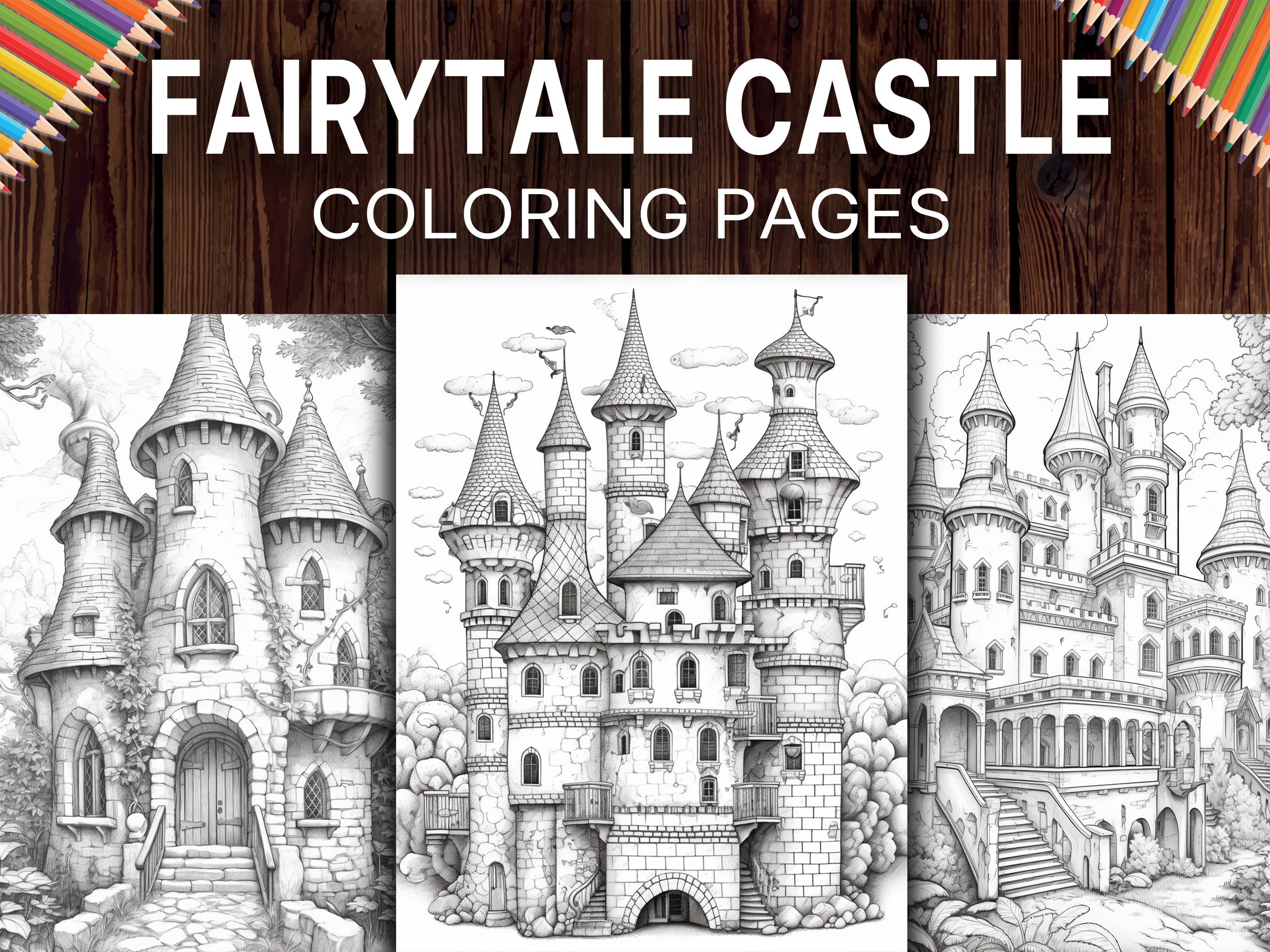 Fairy Tale Castle Coloring Pages