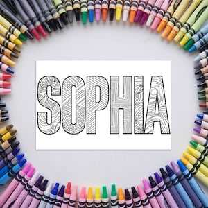 Personalized Name Coloring Pages for Kids & Adults | Custom Printable ...