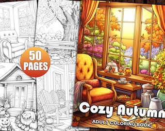 Autumn Coloring Pages for Kids Printable Fall Coloring Pages - Etsy