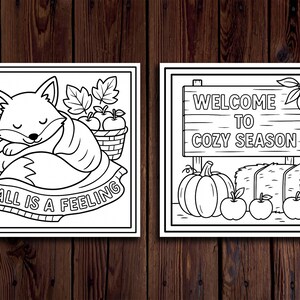 Apple Orchard Coloring Pages: Cozy Autumn Farm Fun (printable Download ...