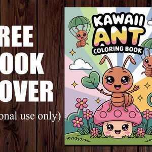 Kawaii Ant Coloring Pages for Kids & Adults | 20 Cute Chibi Cartoon ...