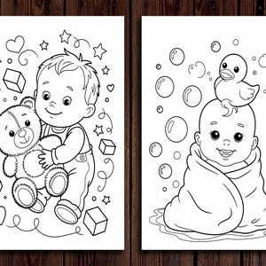 Baby Coloring Pages | 20 Sweet Designs (digital Download) - Etsy
