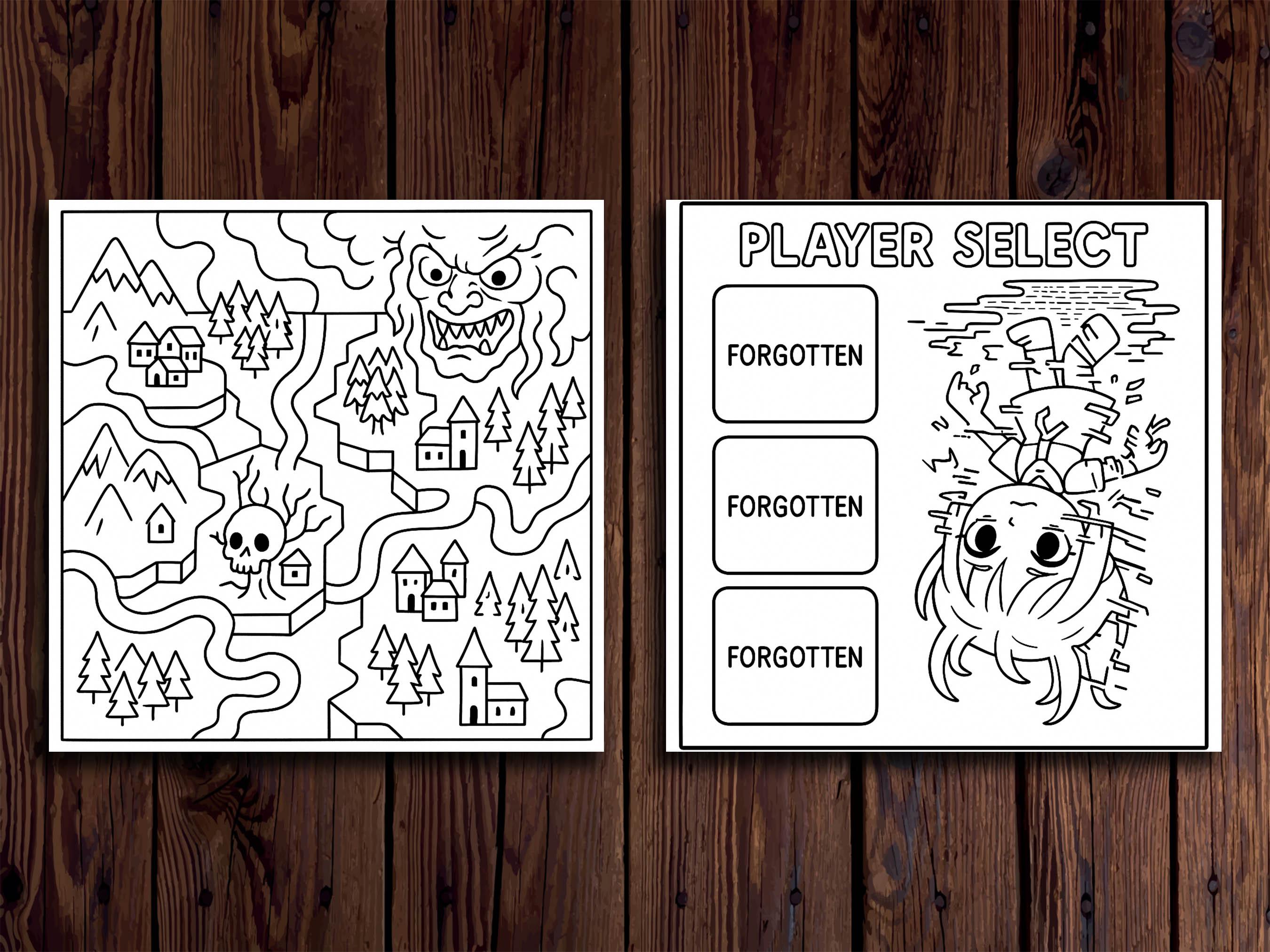Glitchy Horror Coloring Book: Cursed Pixel Art RPG (PDF Download - Etsy