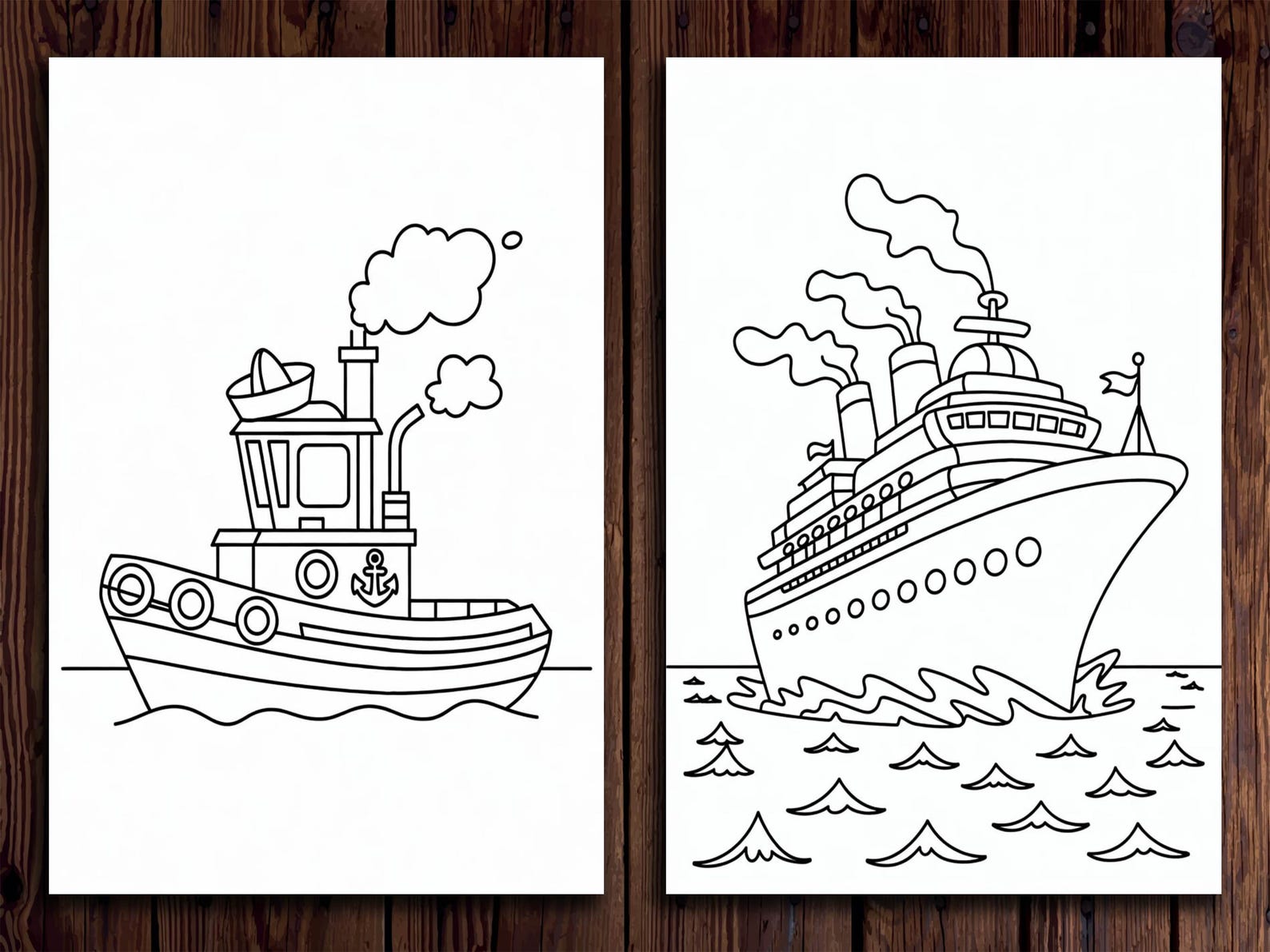 Boat Coloring Pages: 20 Nautical Designs for Kids & Adults (PDF ...