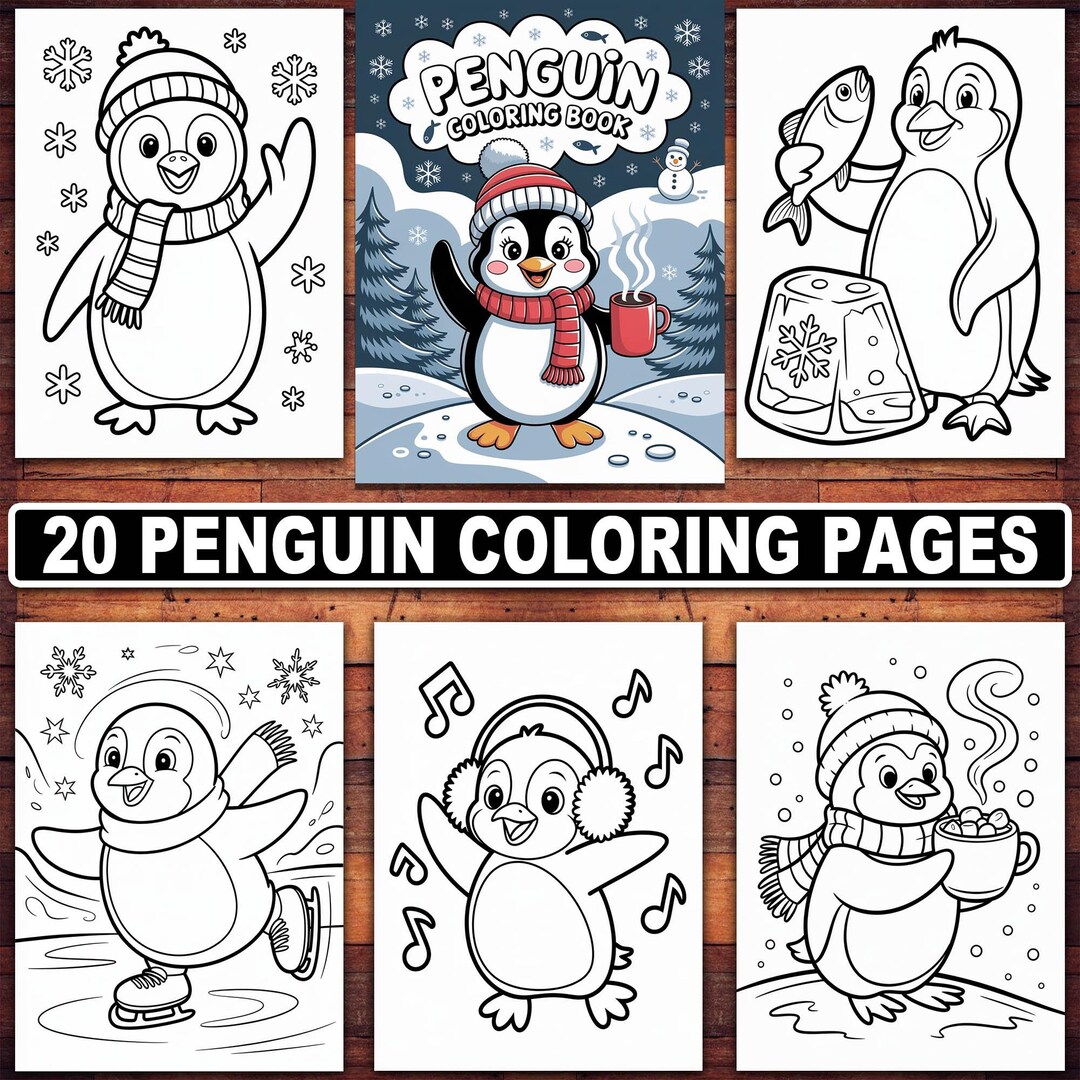 20 Penguin Coloring Pages | Cute & Winter Penguin Printable Sheets for ...