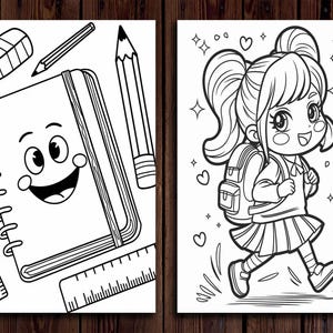 Back to School Coloring Pages | 20 Fun and Educational Designs for Kids ...